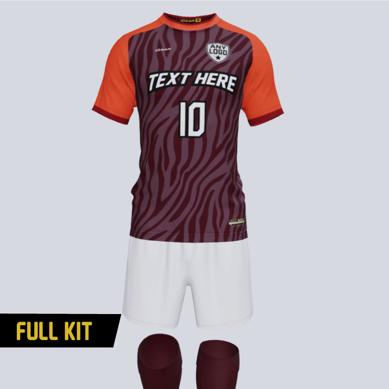 Gear Mean Zebra Custom Soccer Uniform Kit